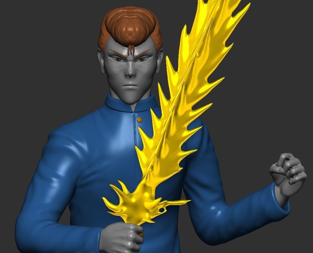 YuYu Hakusho complete main characters 3D model 3D printable | CGTrader