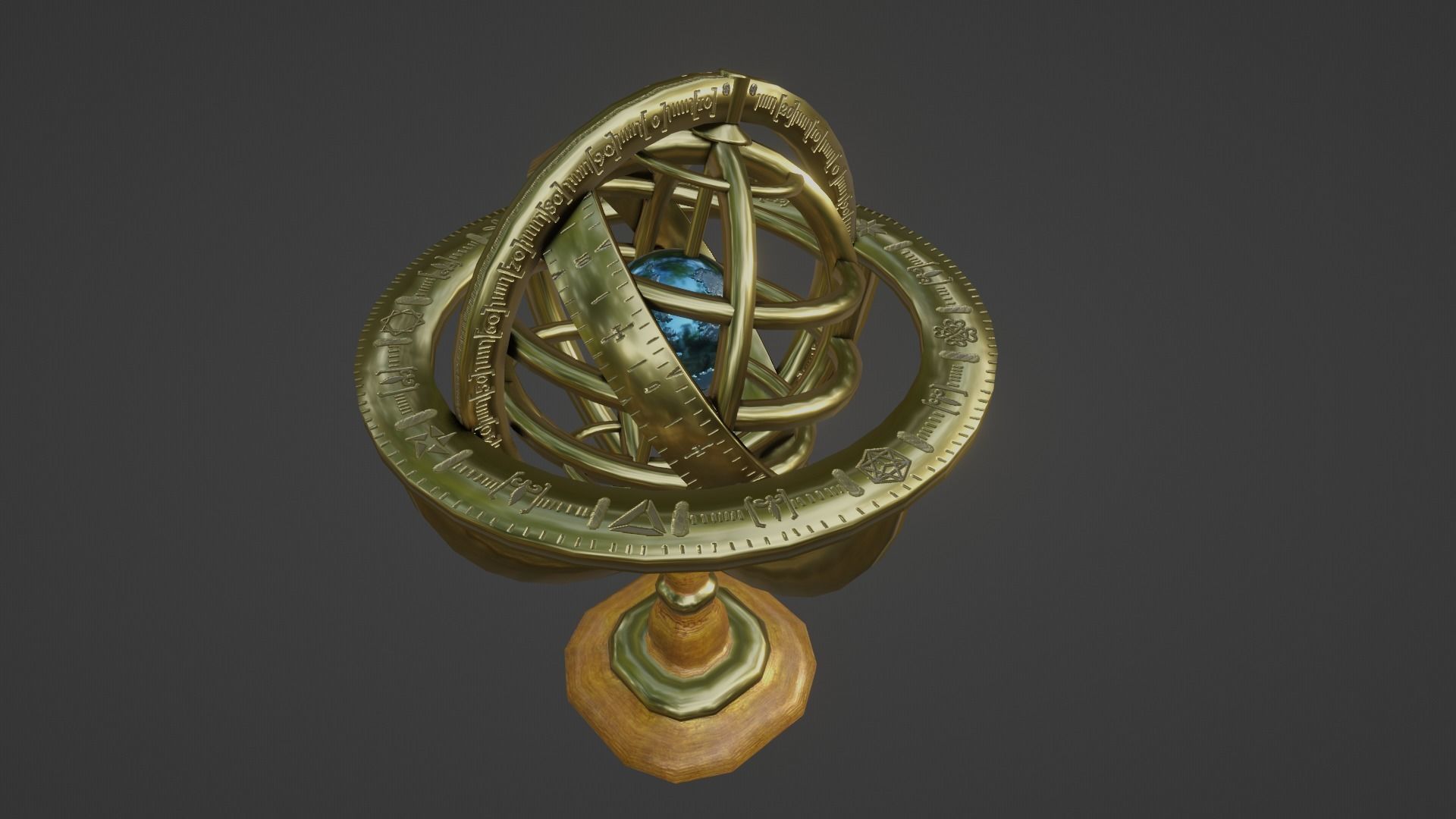 3D model Armillary Sphere VR / AR / low-poly | CGTrader