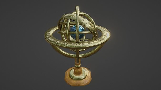 3D model Armillary Sphere VR / AR / low-poly | CGTrader