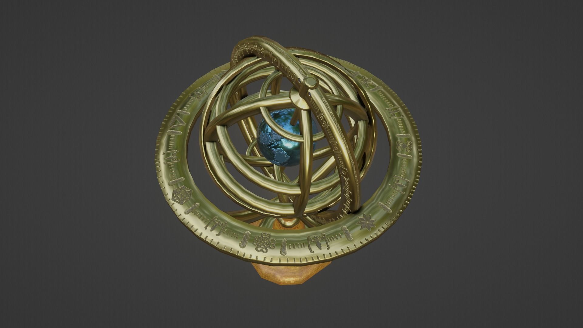 3D model Armillary Sphere VR / AR / low-poly | CGTrader