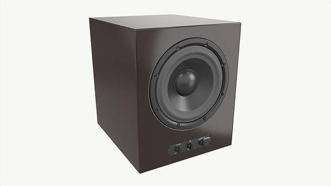 Active Subwoofer 3D model | CGTrader