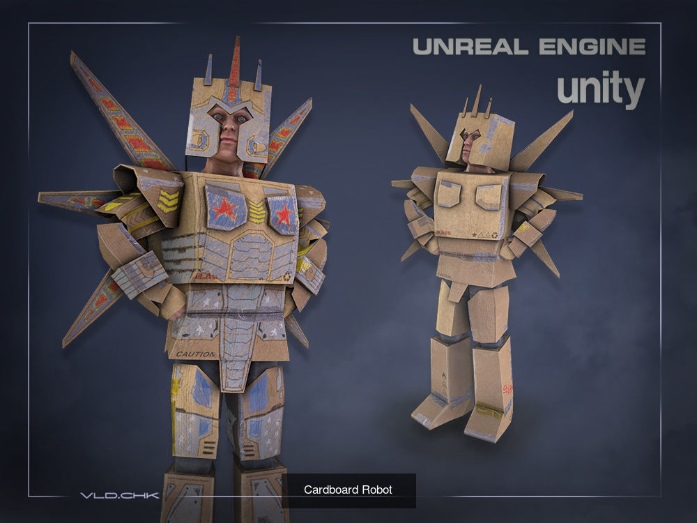 3D Model Collection Cardboard Boys Pack VR / AR / low-poly | CGTrader