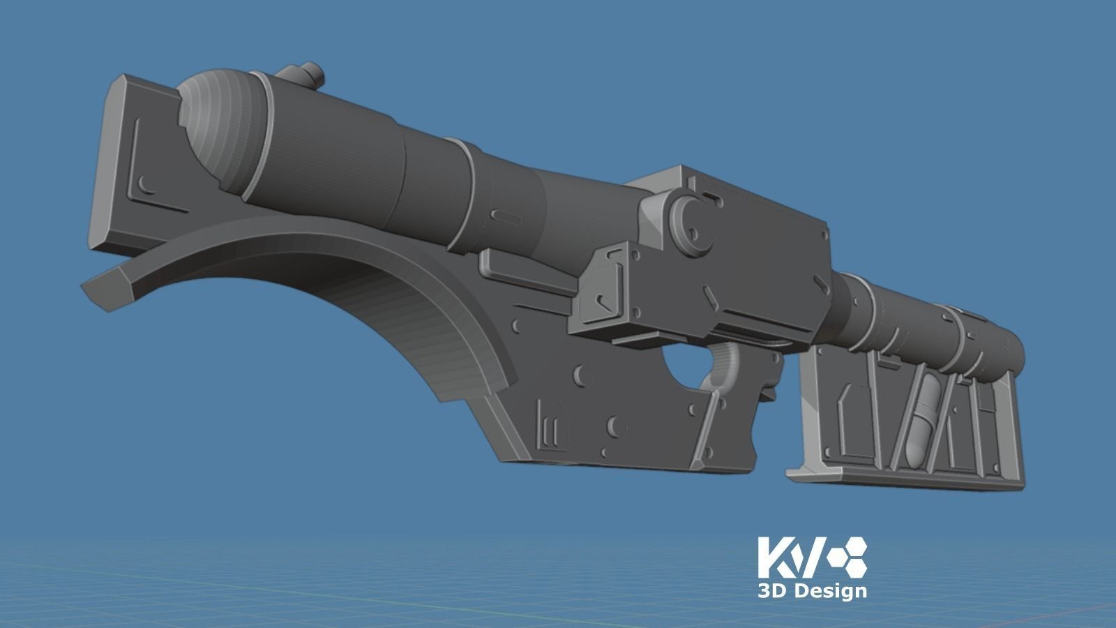 KV-Akira Heavy Laser Rifle 3D model 3D printable | CGTrader