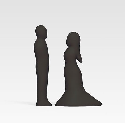 Bride and Groom Statue 3D model 3D printable | CGTrader