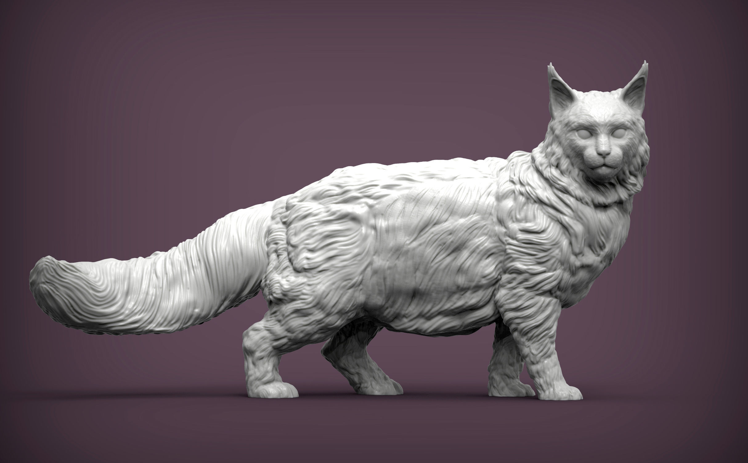 Maine Coon 3D model 3D printable | CGTrader