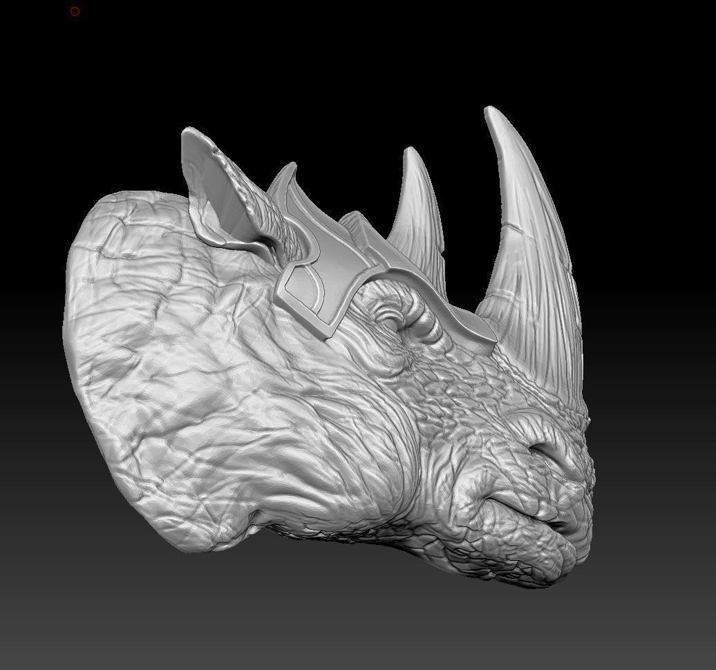 bas relief rhinoceros 3D model 3D printable | CGTrader