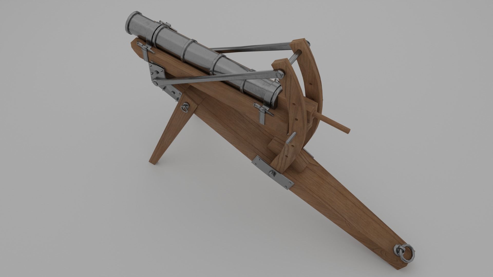 3D model Medieval Low-Poly Cannon VR / AR / low-poly | CGTrader