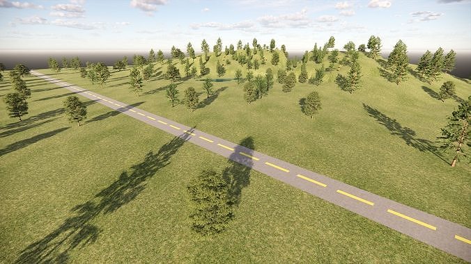 Hill Revit - Mountain Revit - Forest Revit 3D model | CGTrader