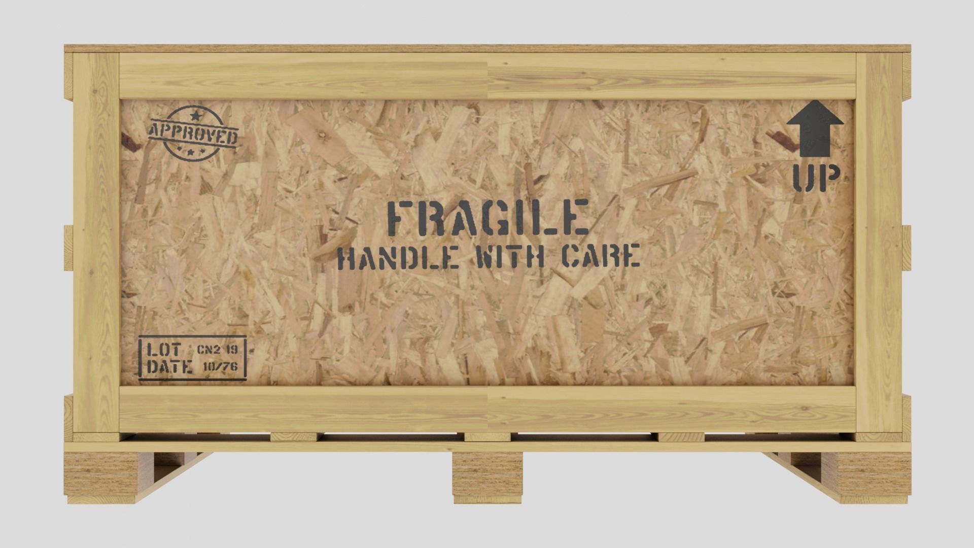 3D model Wood Shipping Container VR / AR / low-poly | CGTrader