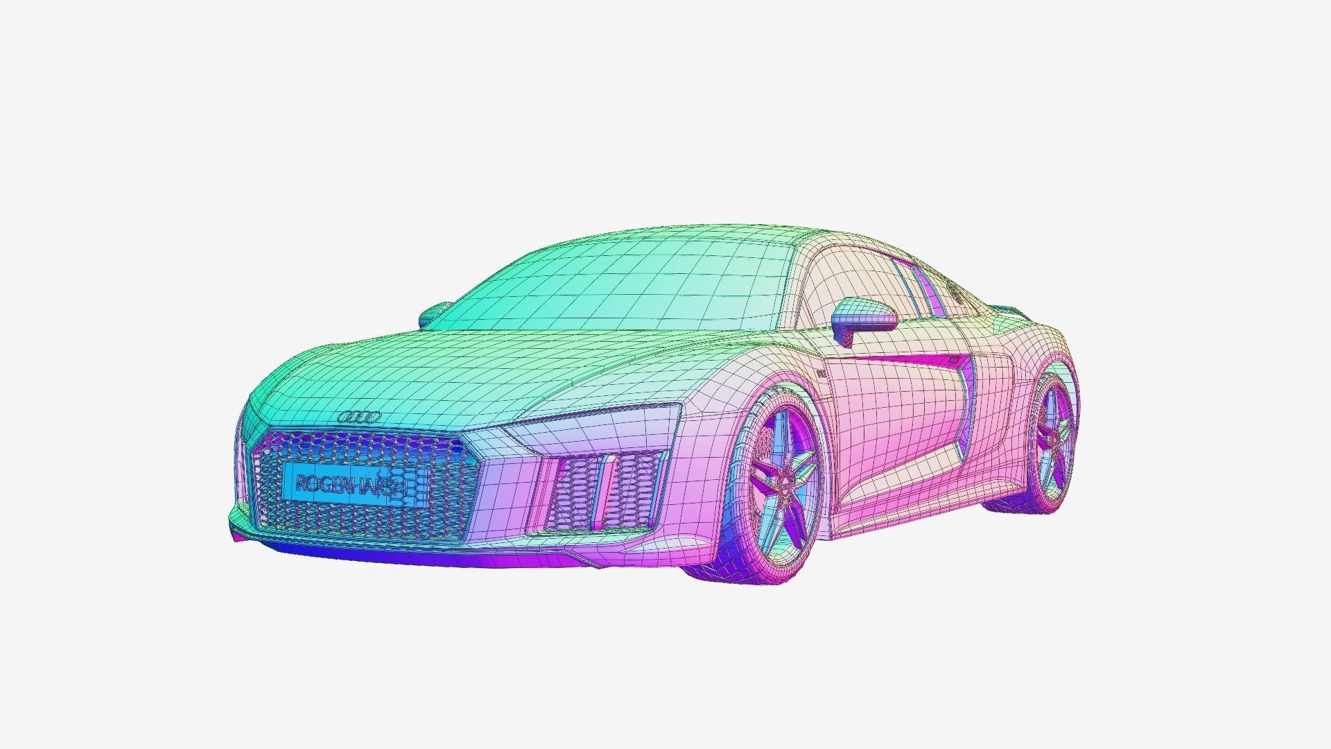 Audi R8 V10 Plus 3D model 3D model animated | CGTrader