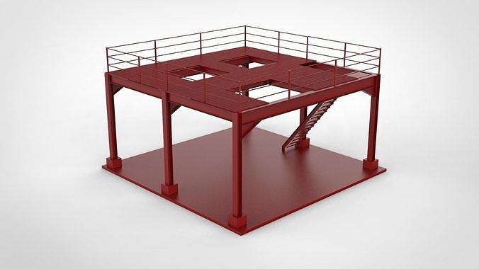 Metal platform 3D model | CGTrader