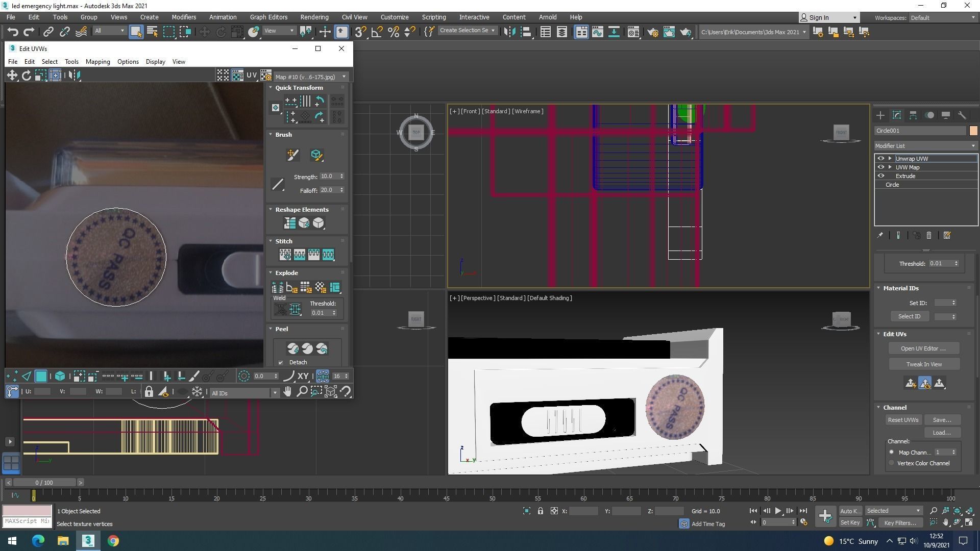 Led Emergency Light 3D model | CGTrader