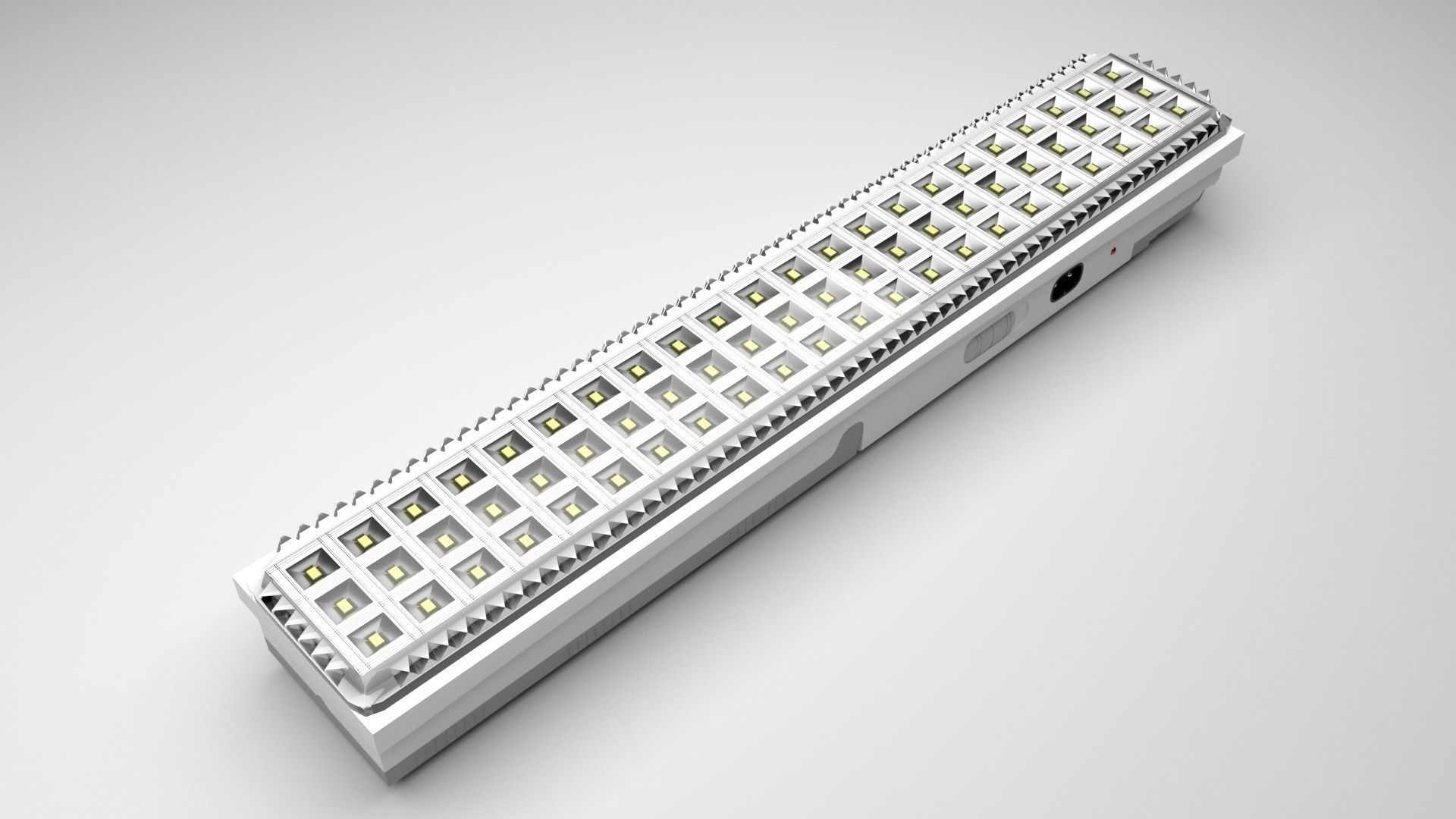 Led Emergency Lights Collection With Led Emergency Light Charger 3D ...