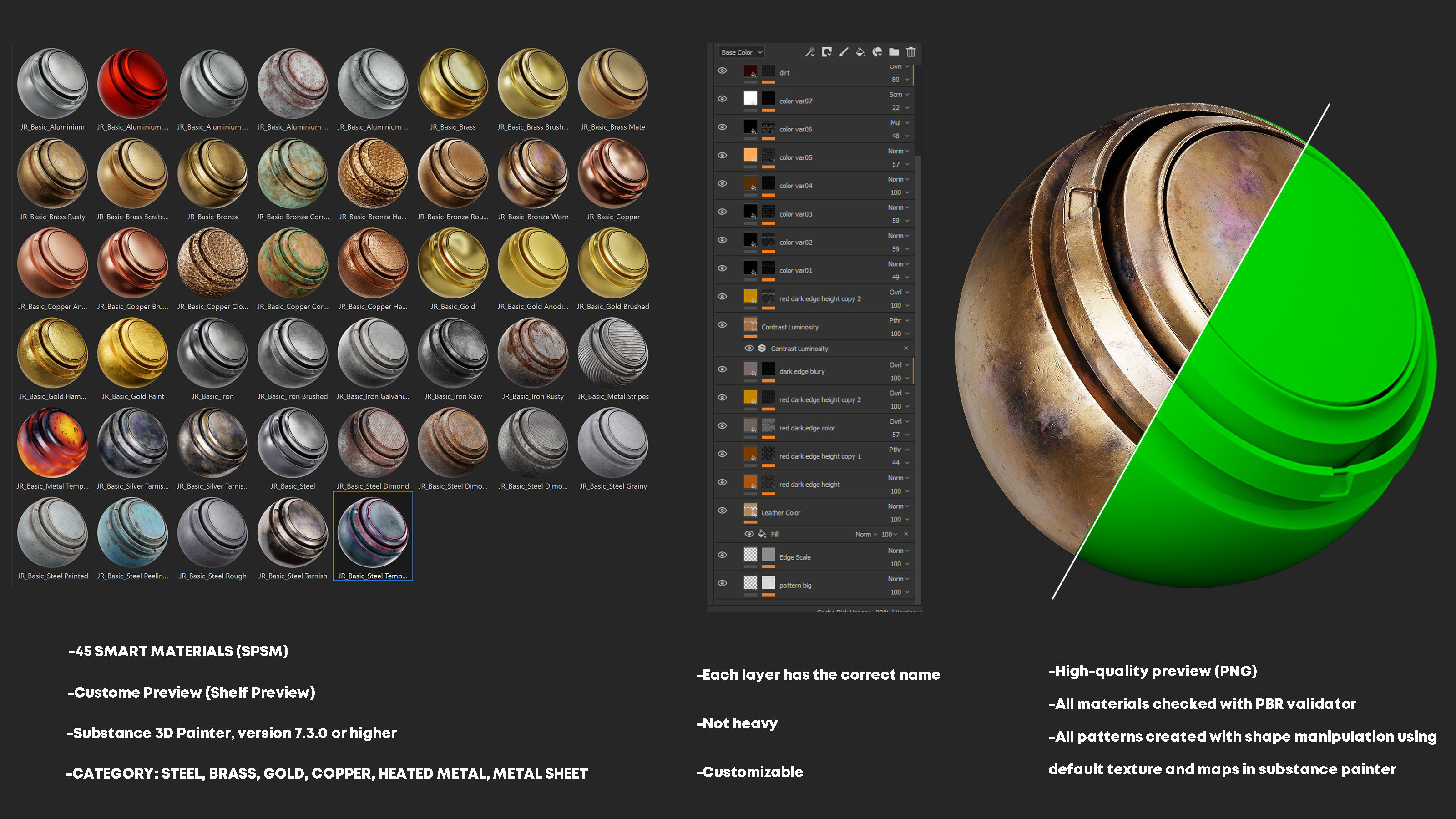 Basic Metal Smart Materials Texture | CGTrader