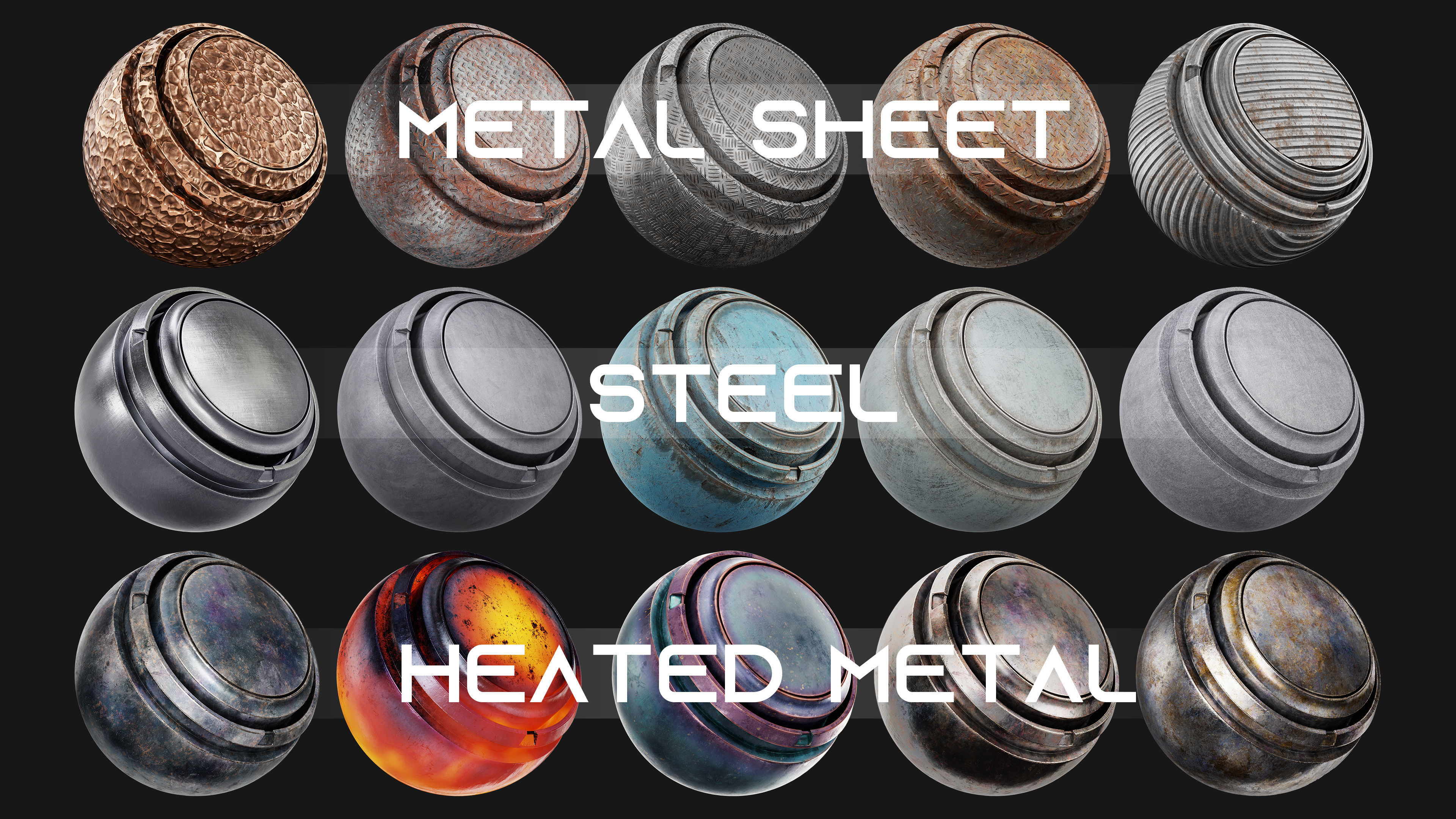 Basic Metal Smart Materials Texture | CGTrader