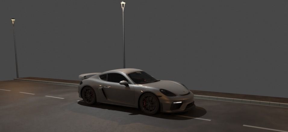 Porche Car racing 3D model animated rigged | CGTrader