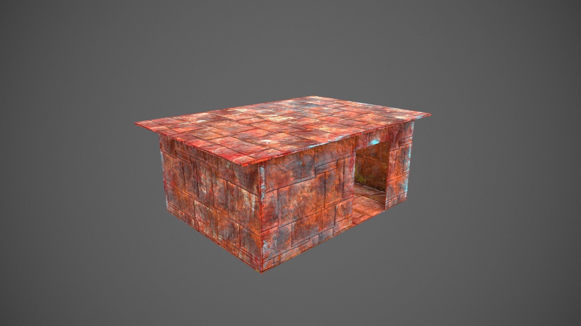 3D model rusty shed VR / AR / low-poly | CGTrader