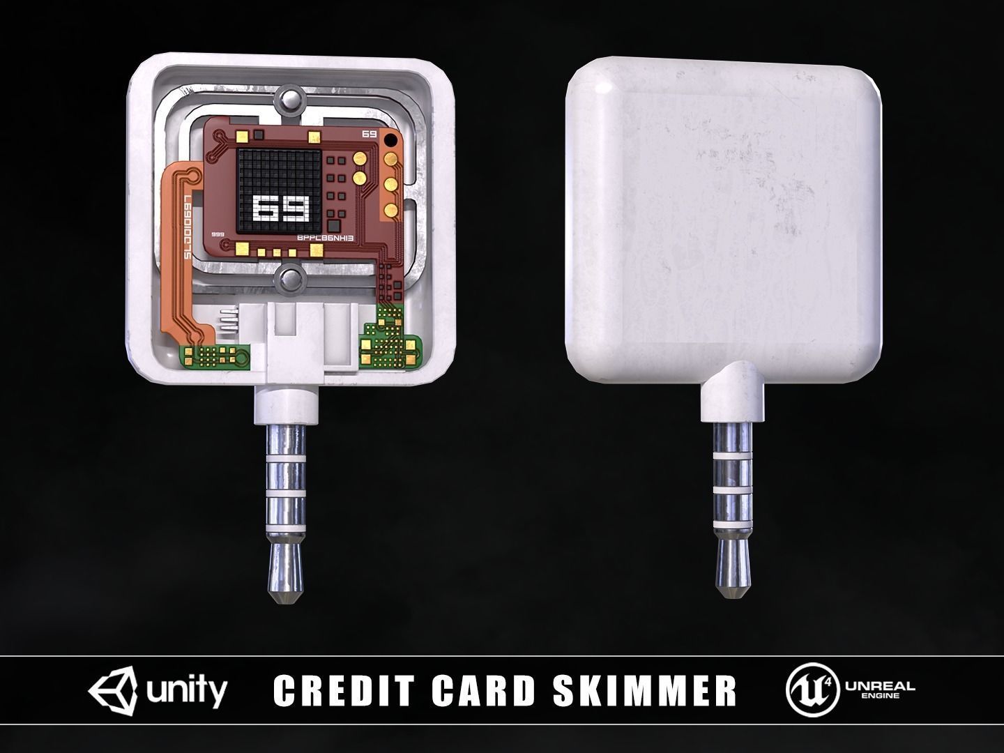 3D model Credit Card Skimmer VR / AR / low-poly | CGTrader