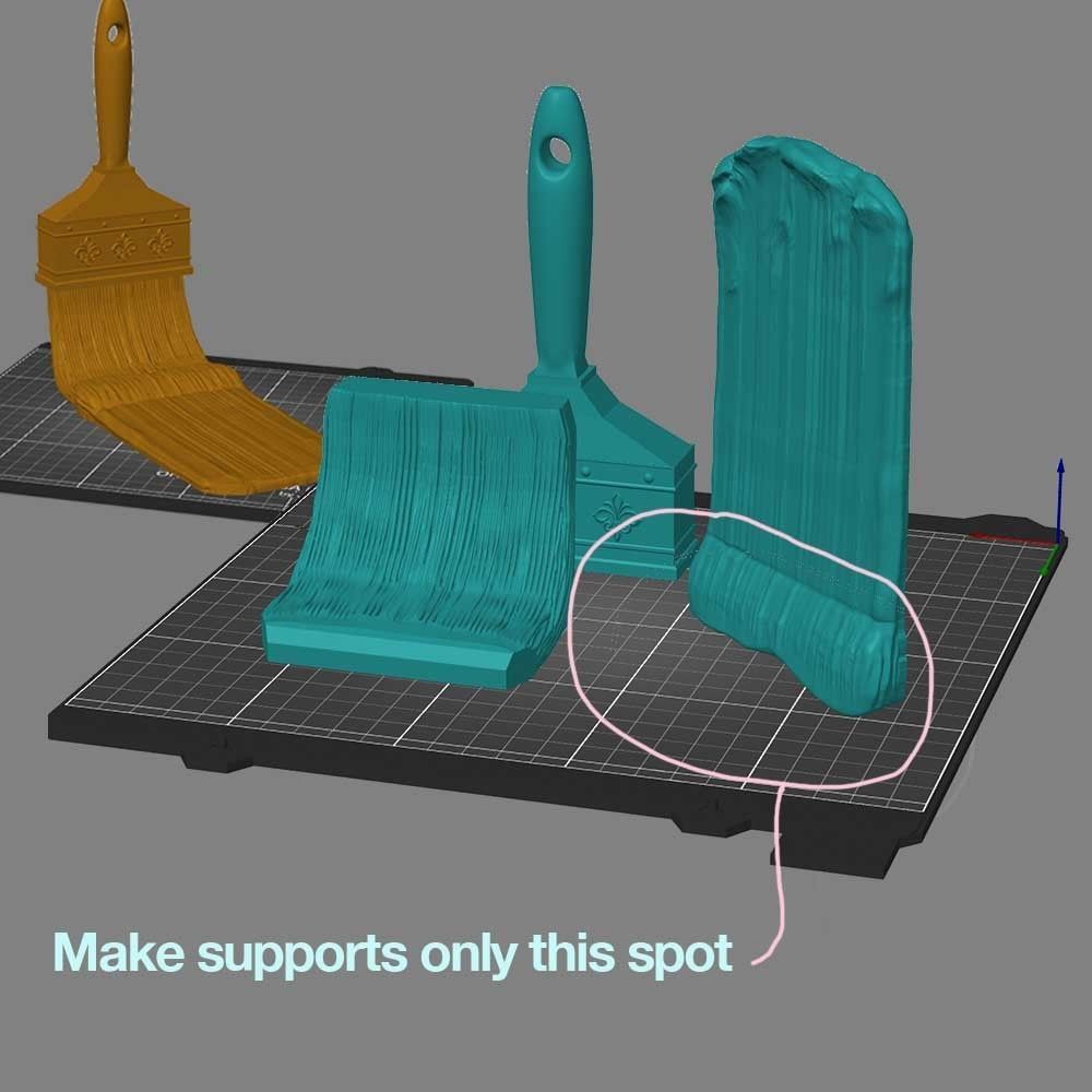 BRUSH WITH PAINT - 3d print stl 3D model 3D printable | CGTrader