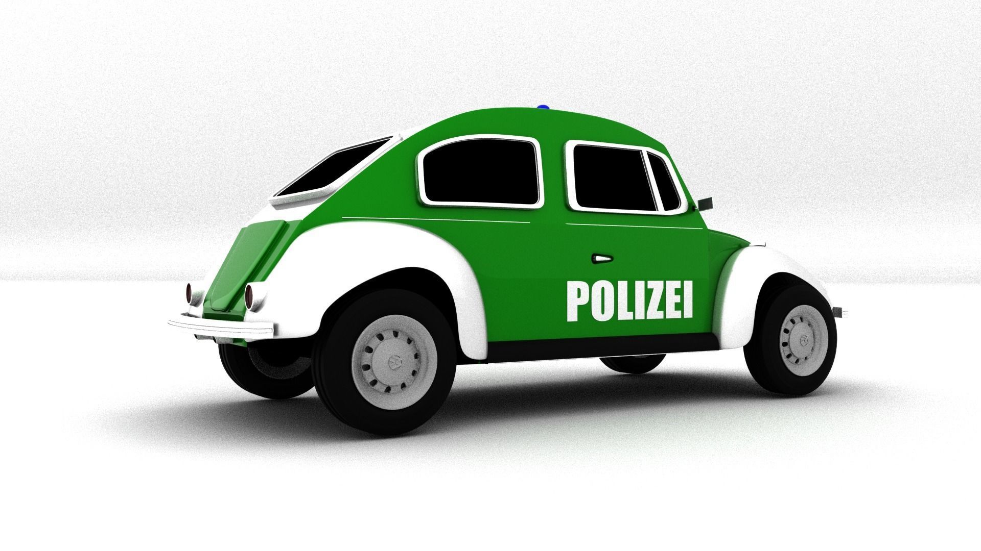 Volkswagen Beetle Police Car 3D model | CGTrader
