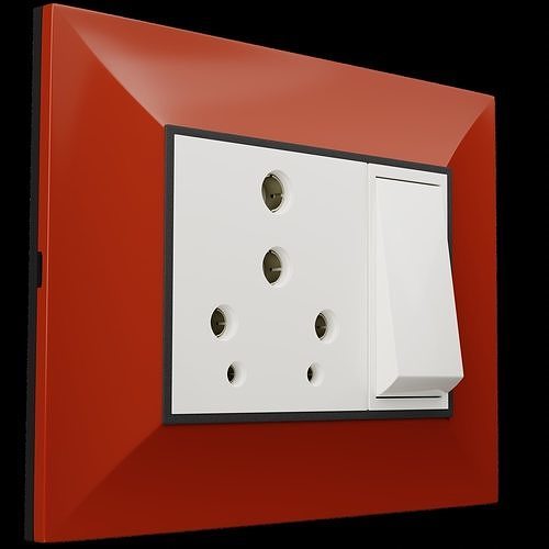 Elegant Crimson Red Switch Board 3D model | CGTrader