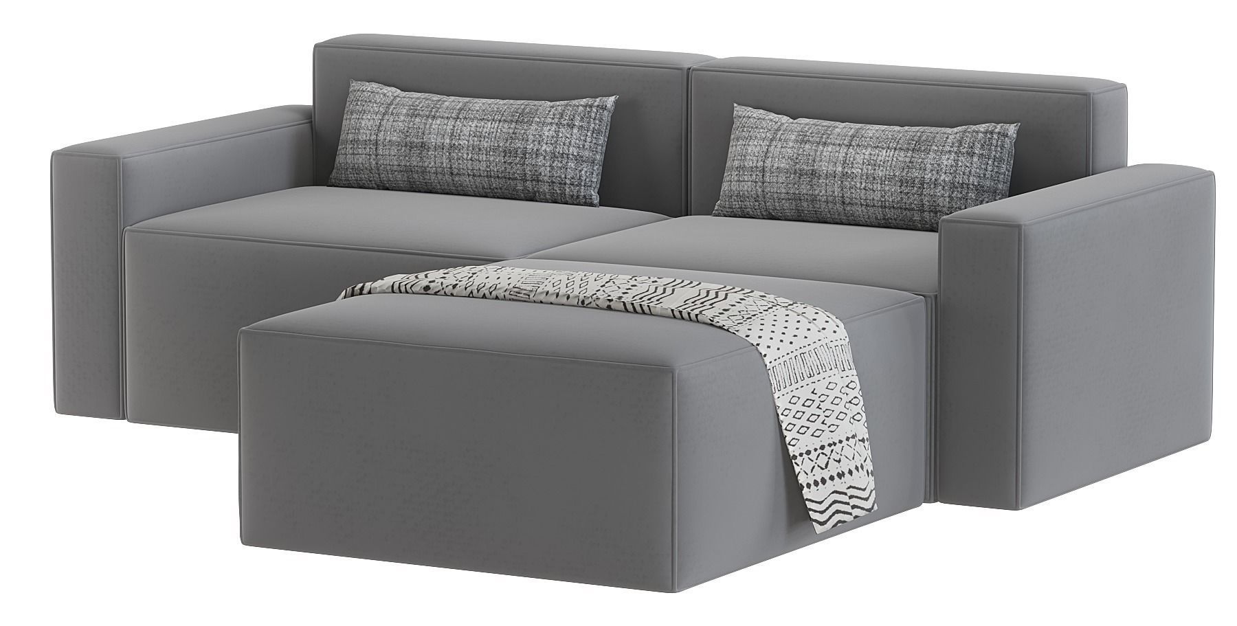 Mix Modular Sectional 3-pc 3D model | CGTrader