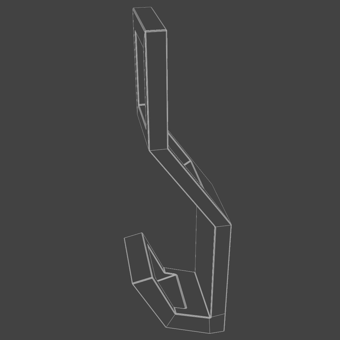 Coat hook 3D model | CGTrader