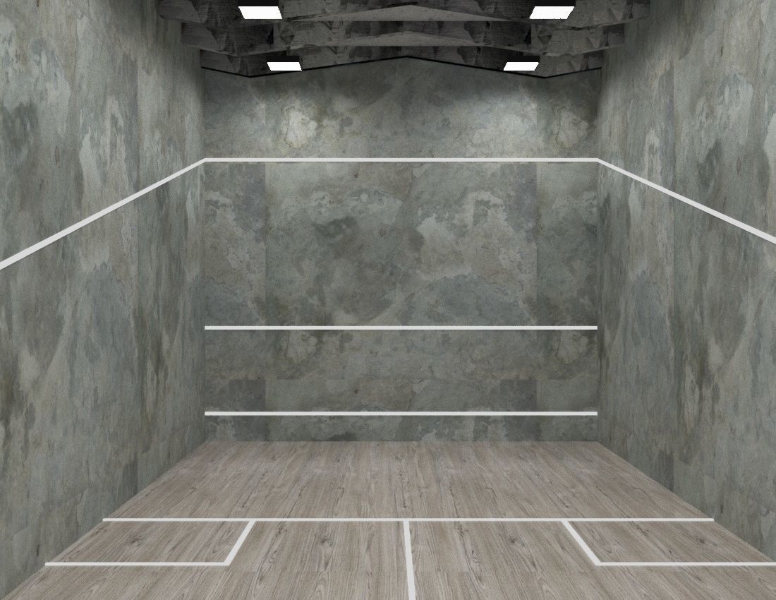 squash hall 3D model | CGTrader