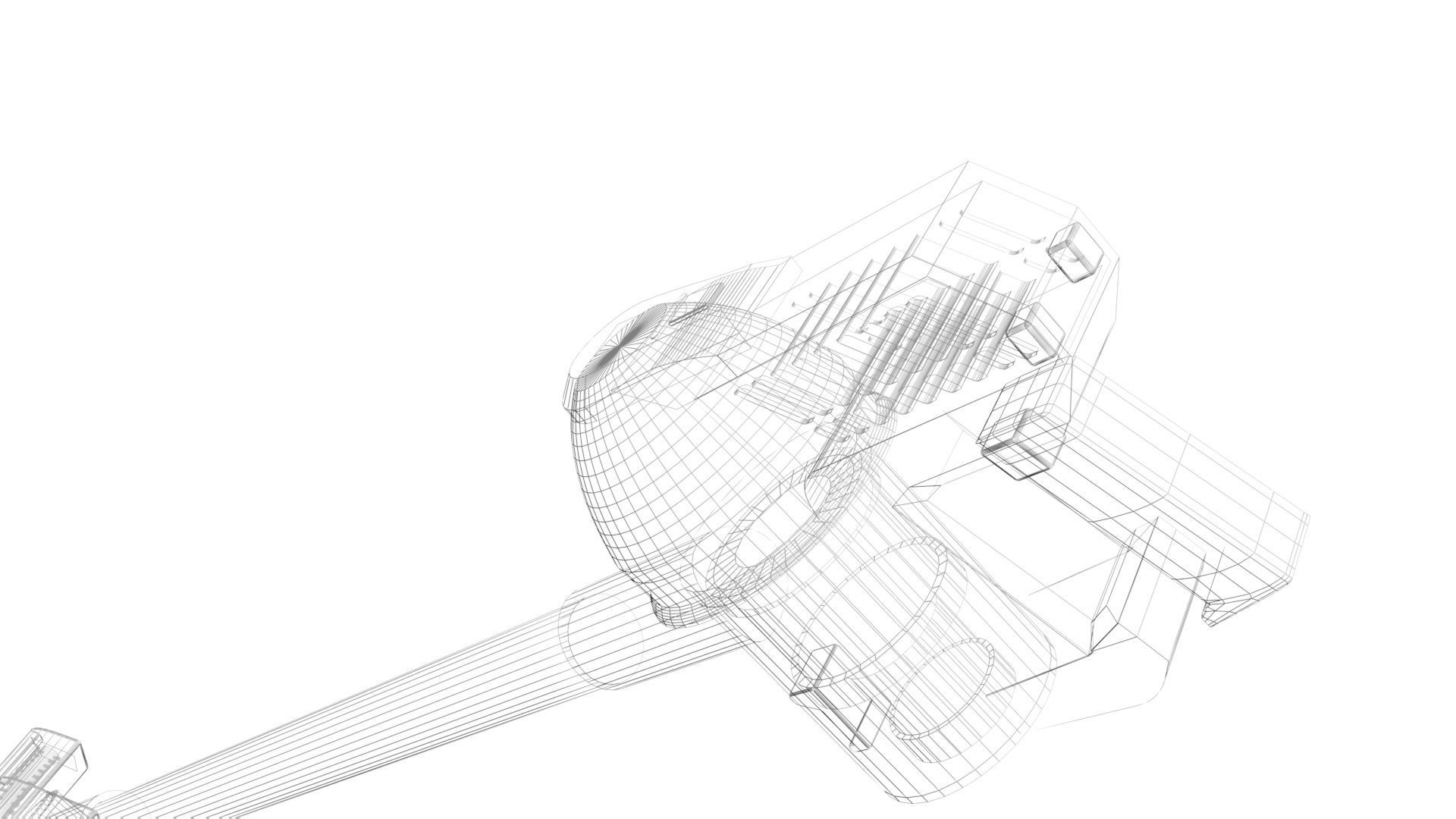 Electric Broom 3D model | CGTrader