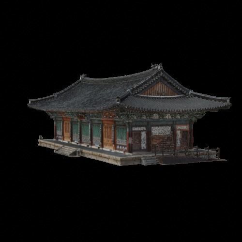 Korean Traditional Palace Jeok-gwang Jeon 3D model | CGTrader