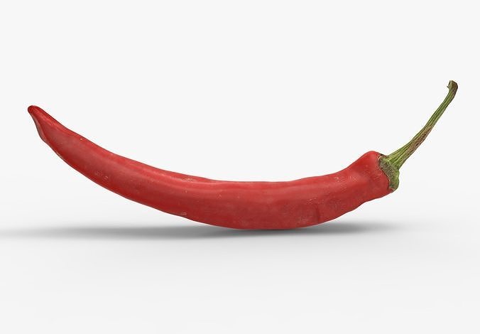 3D model Pepper chili VR / AR / low-poly | CGTrader