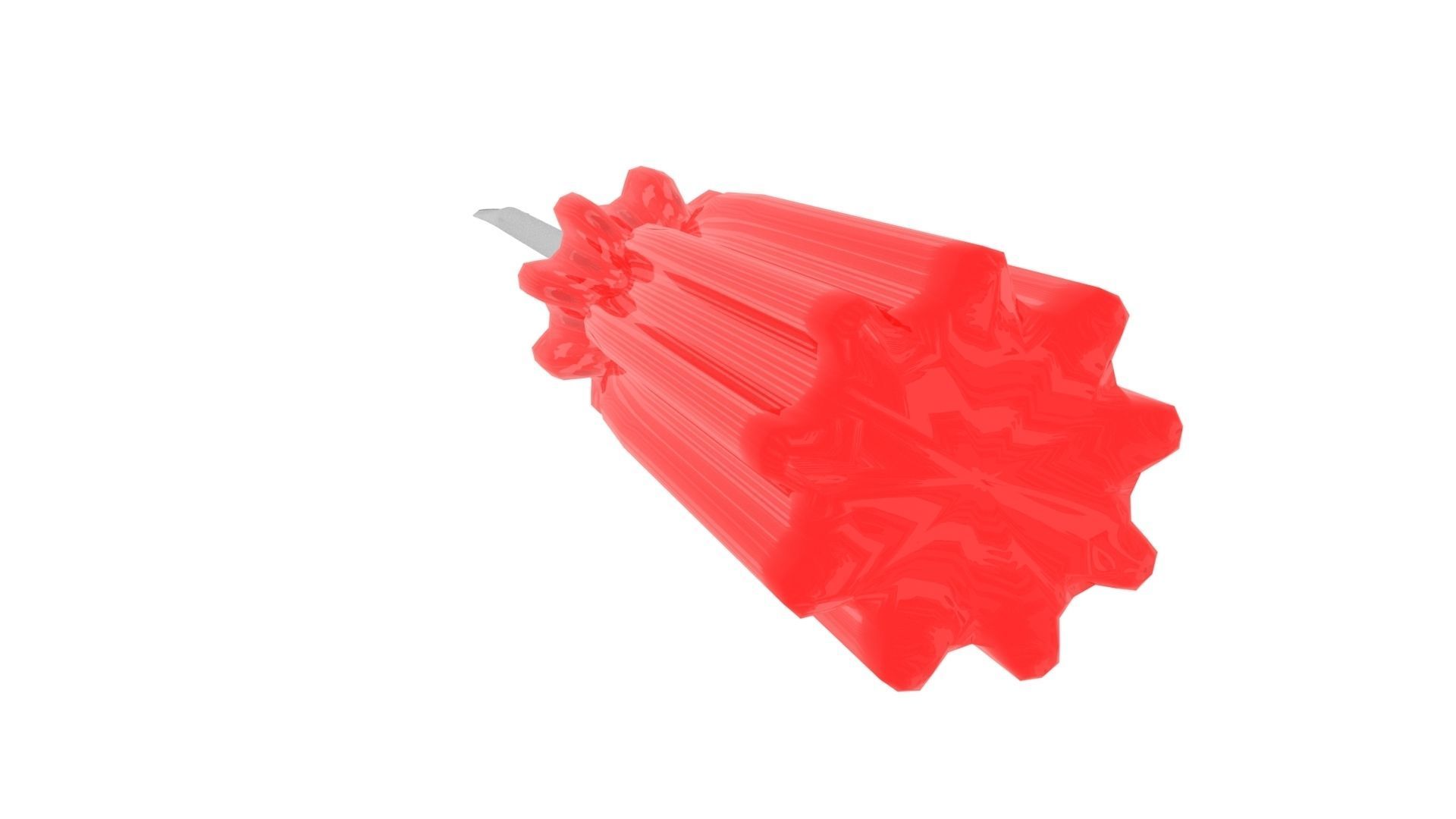 Red Plastic Head Screwdriver 3D model | CGTrader