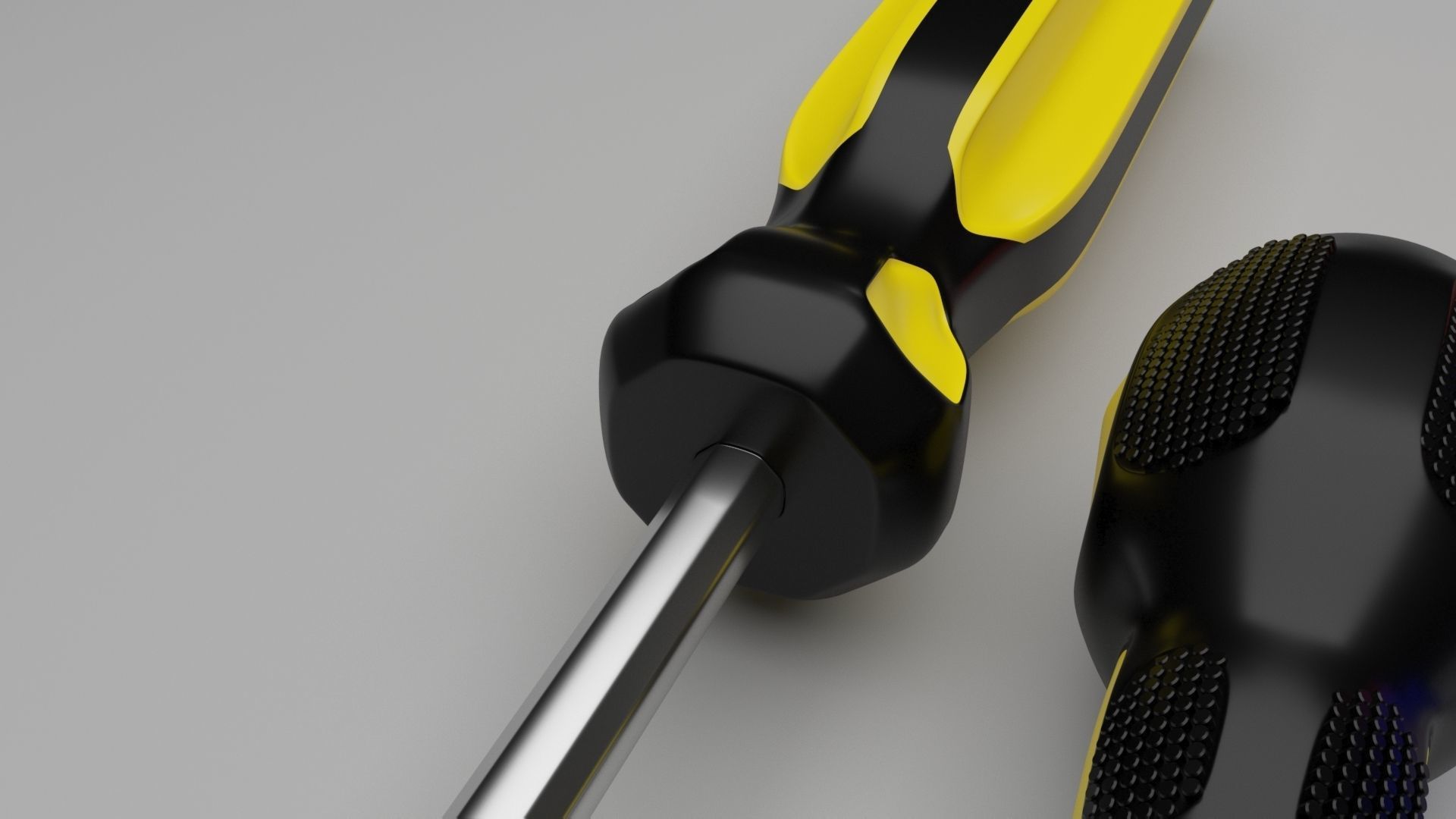 3 Piece Screwdriver Set 3D model | CGTrader