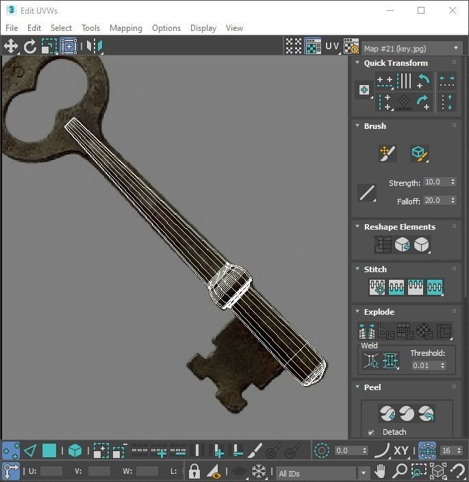 Vintage Key 3D model | CGTrader
