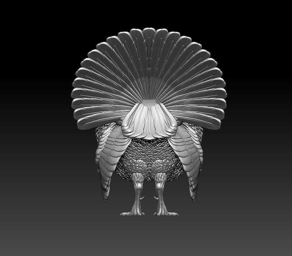 turkey thanksgiving 3D model 3D printable | CGTrader