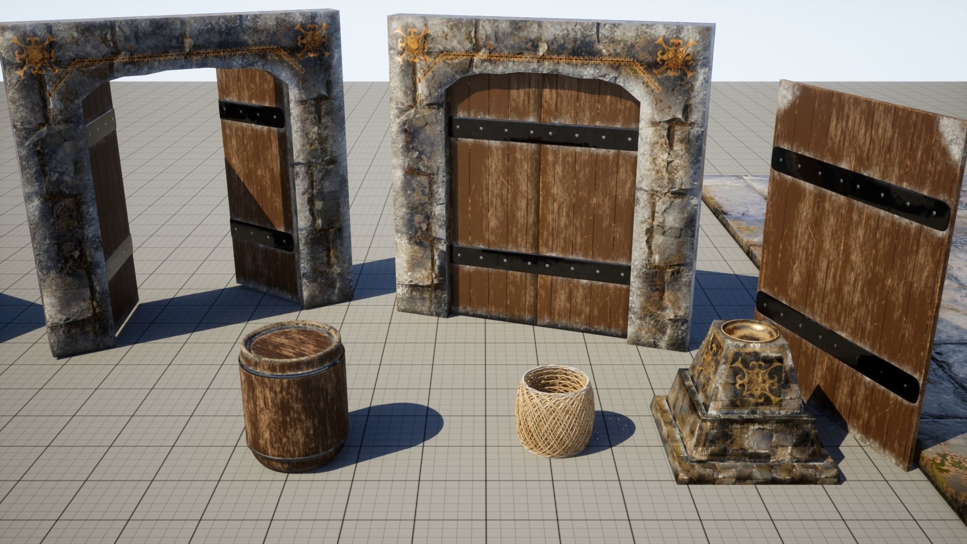 Dungeon Assets Pack free 3D model | CGTrader