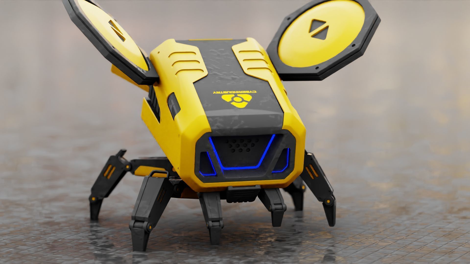 FLY BOT RIGGED 3D model rigged | CGTrader