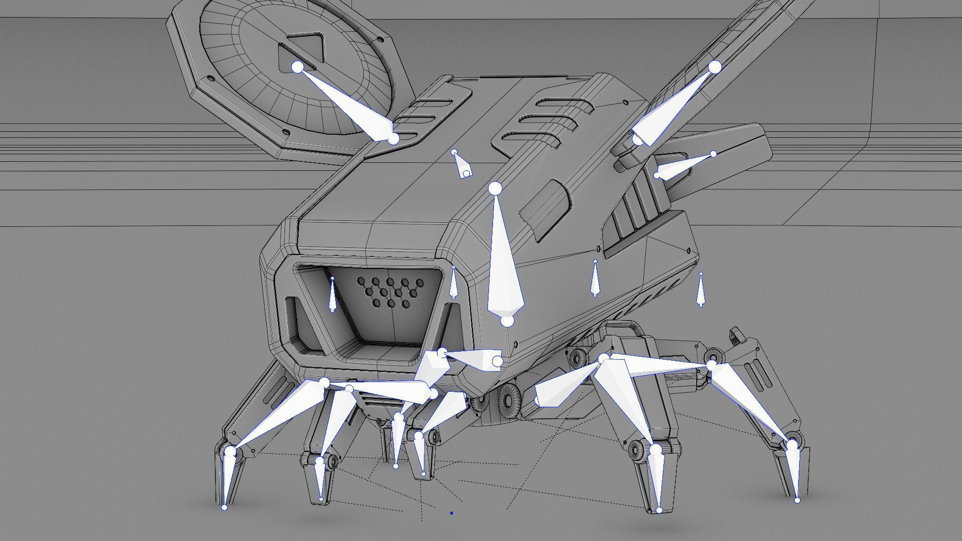 FLY BOT RIGGED 3D model rigged | CGTrader