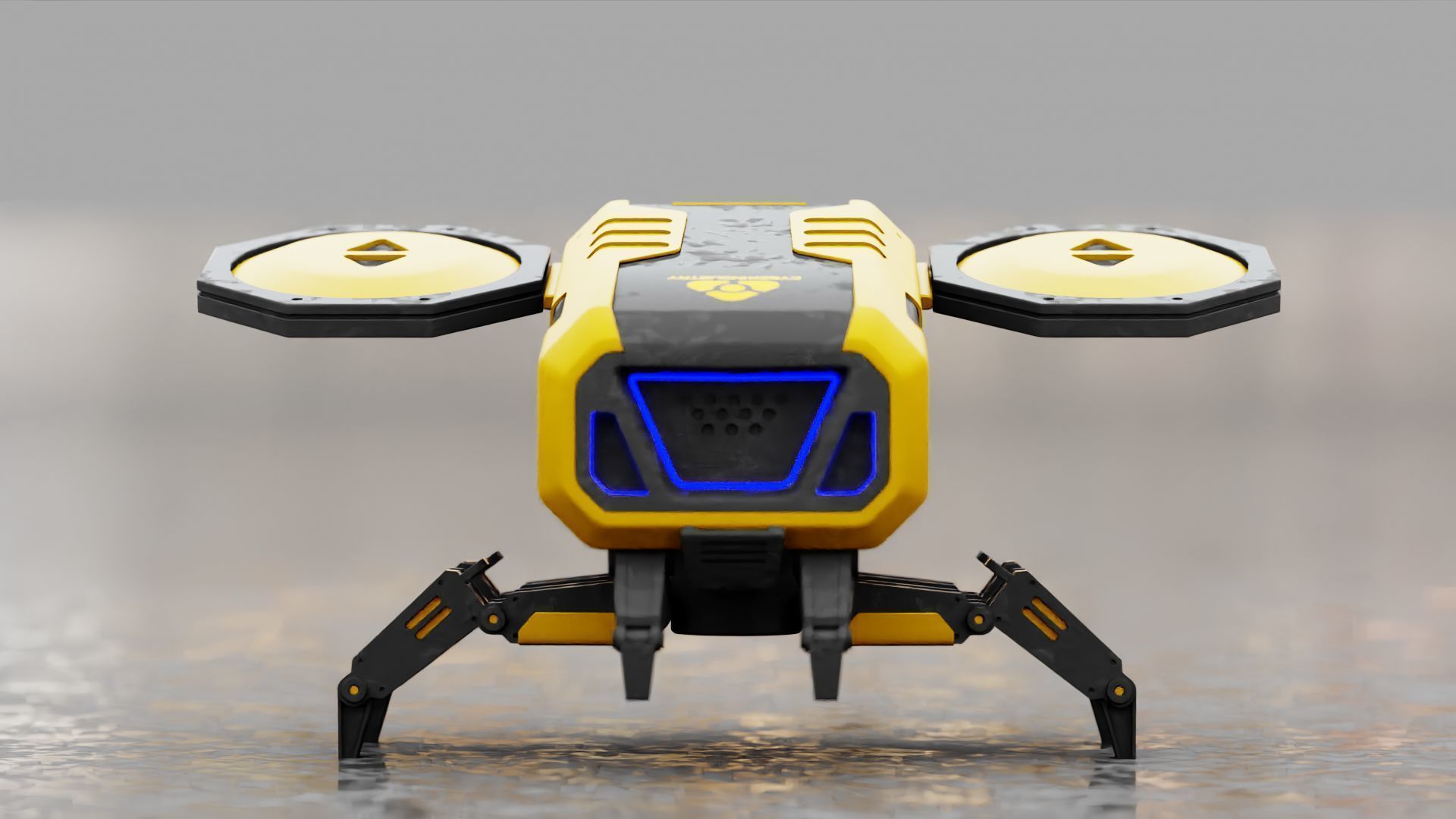 FLY BOT RIGGED 3D model rigged | CGTrader
