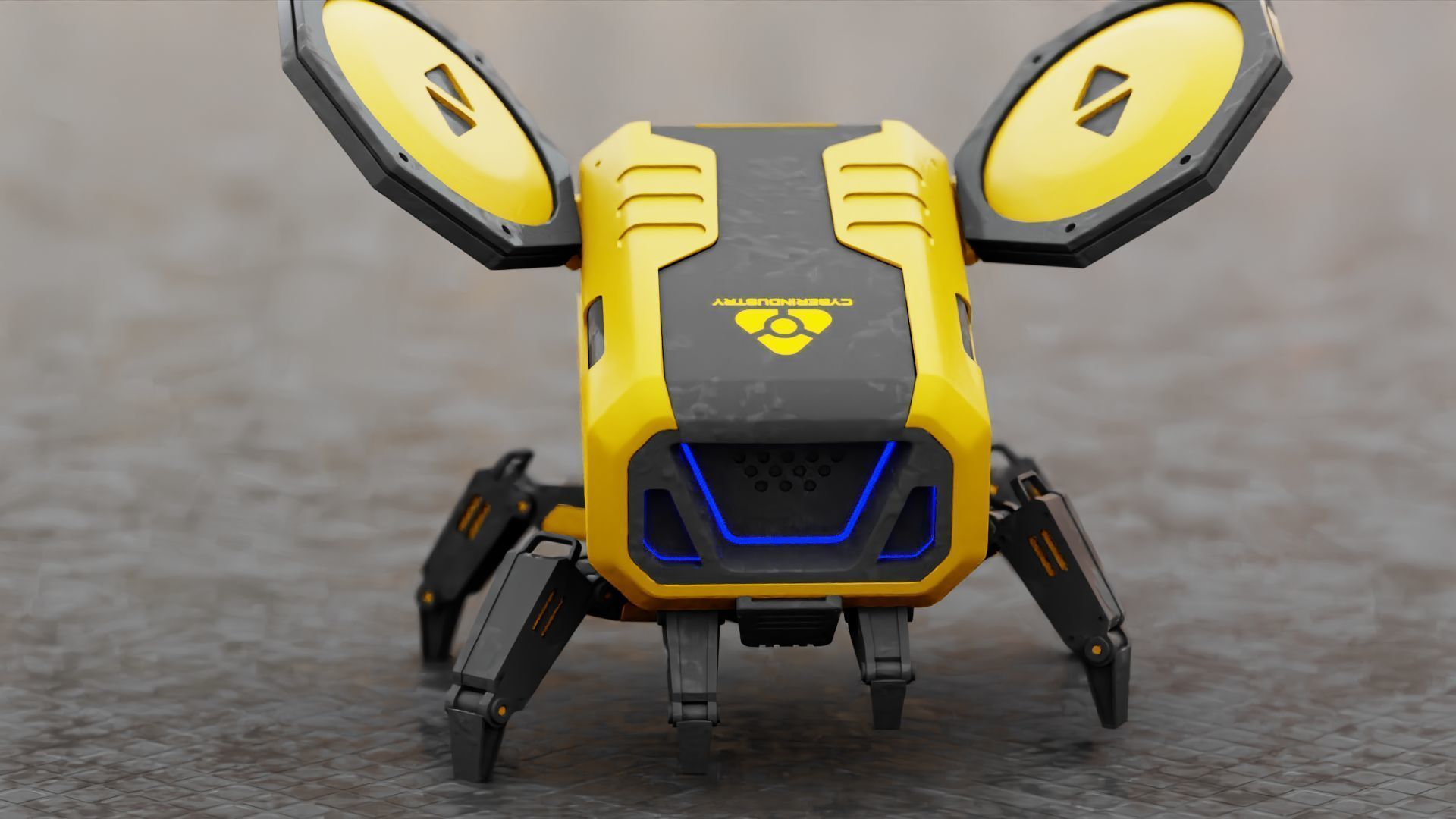 FLY BOT RIGGED 3D model rigged | CGTrader