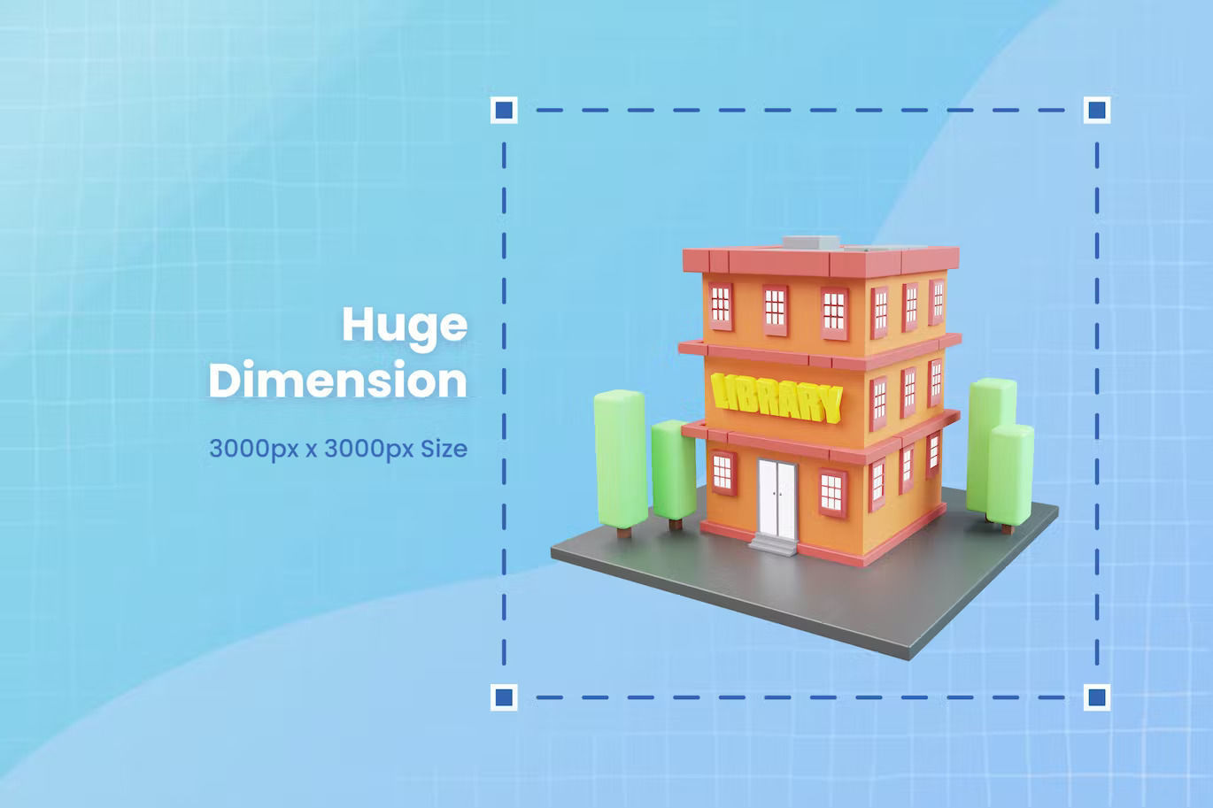 3D model 3d Building Illustration VR / AR / low-poly | CGTrader