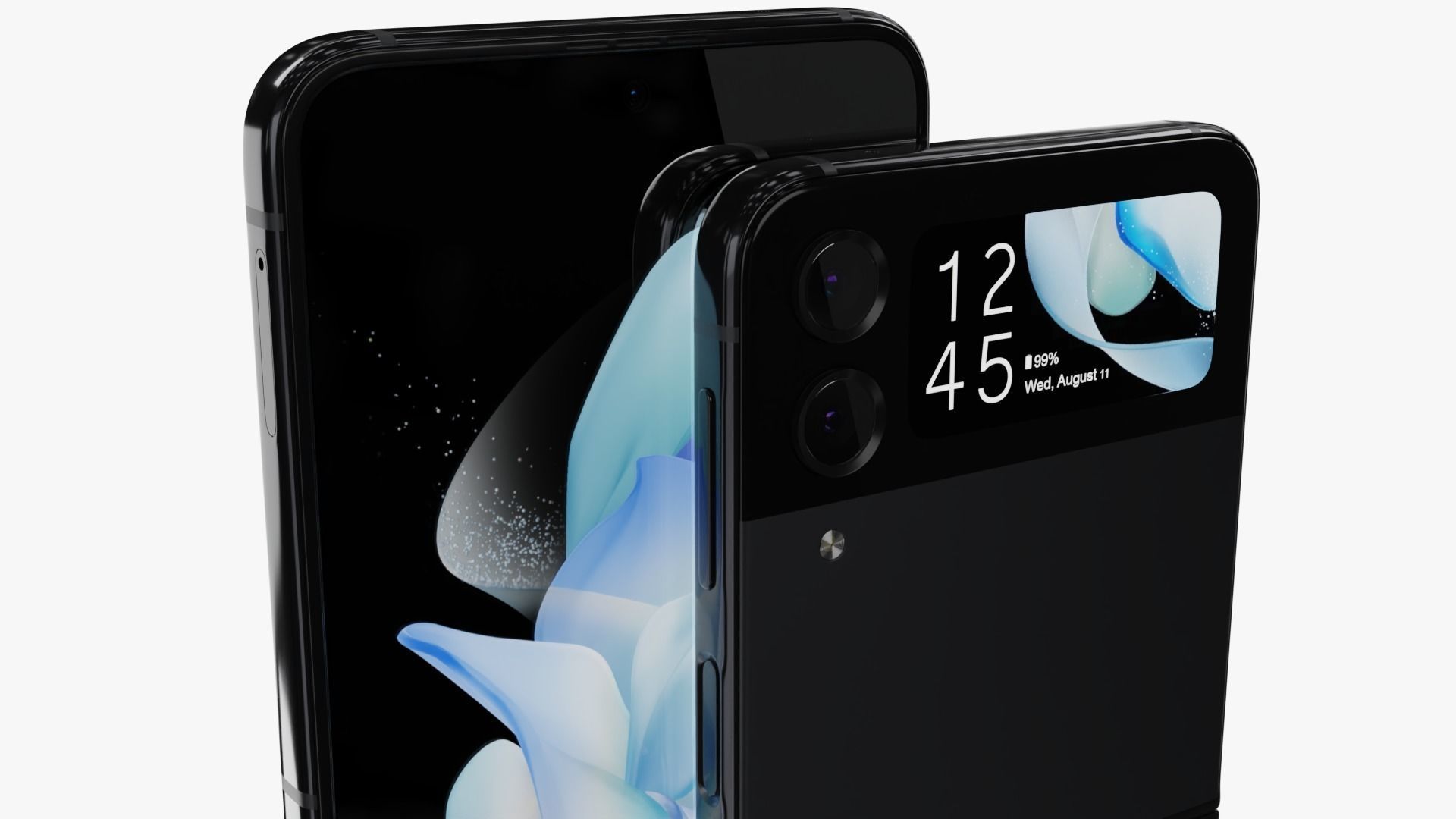 3D model Samsung Galaxy Z Flip 4 Graphite Rigged VR / AR / low-poly ...