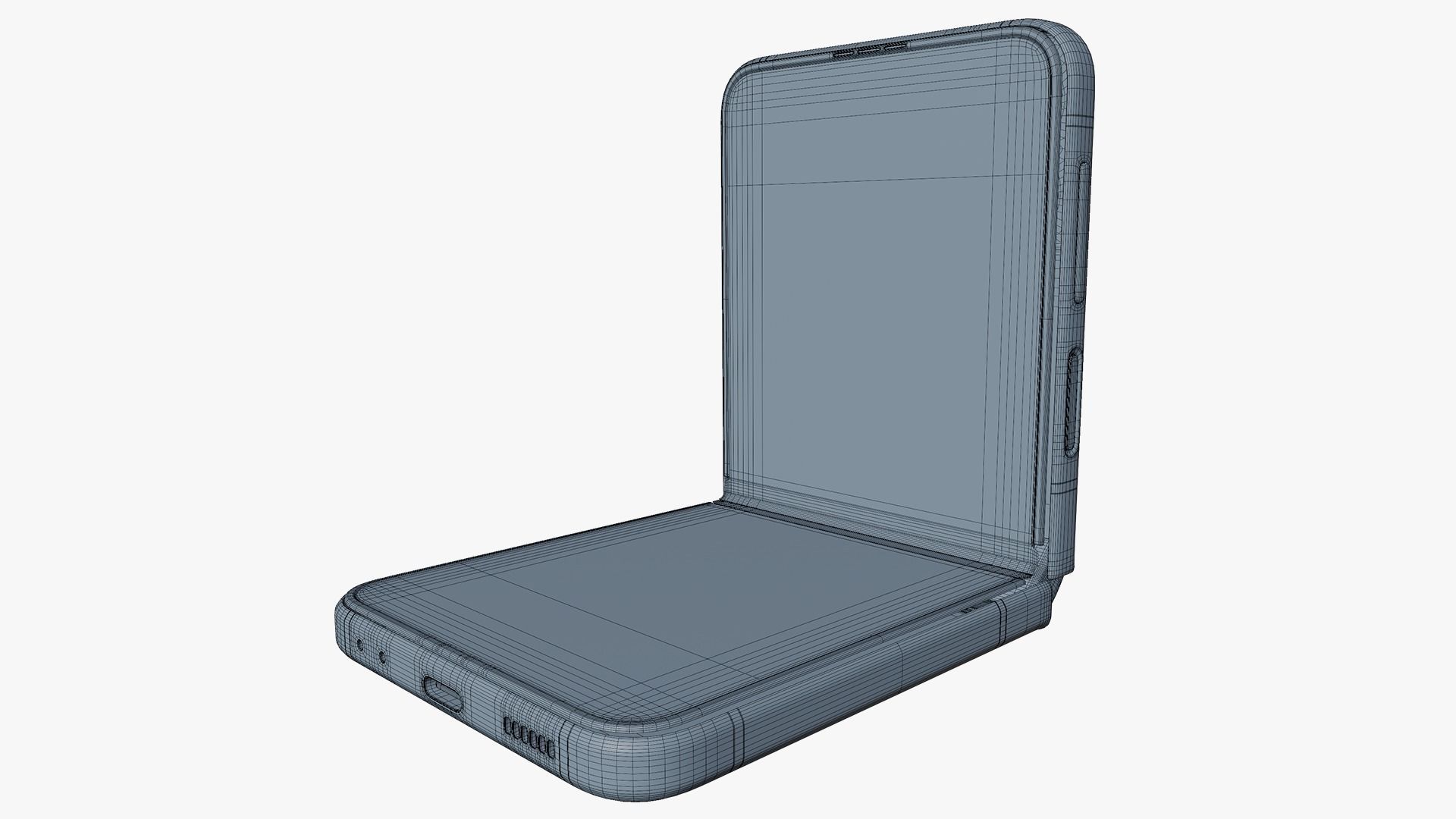 3D model Samsung Galaxy Z Flip 4 Graphite Rigged VR / AR / low-poly ...