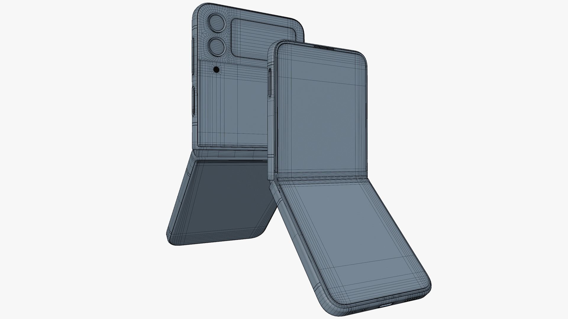 3D model Samsung Galaxy Z Flip 4 Graphite Rigged VR / AR / low-poly ...