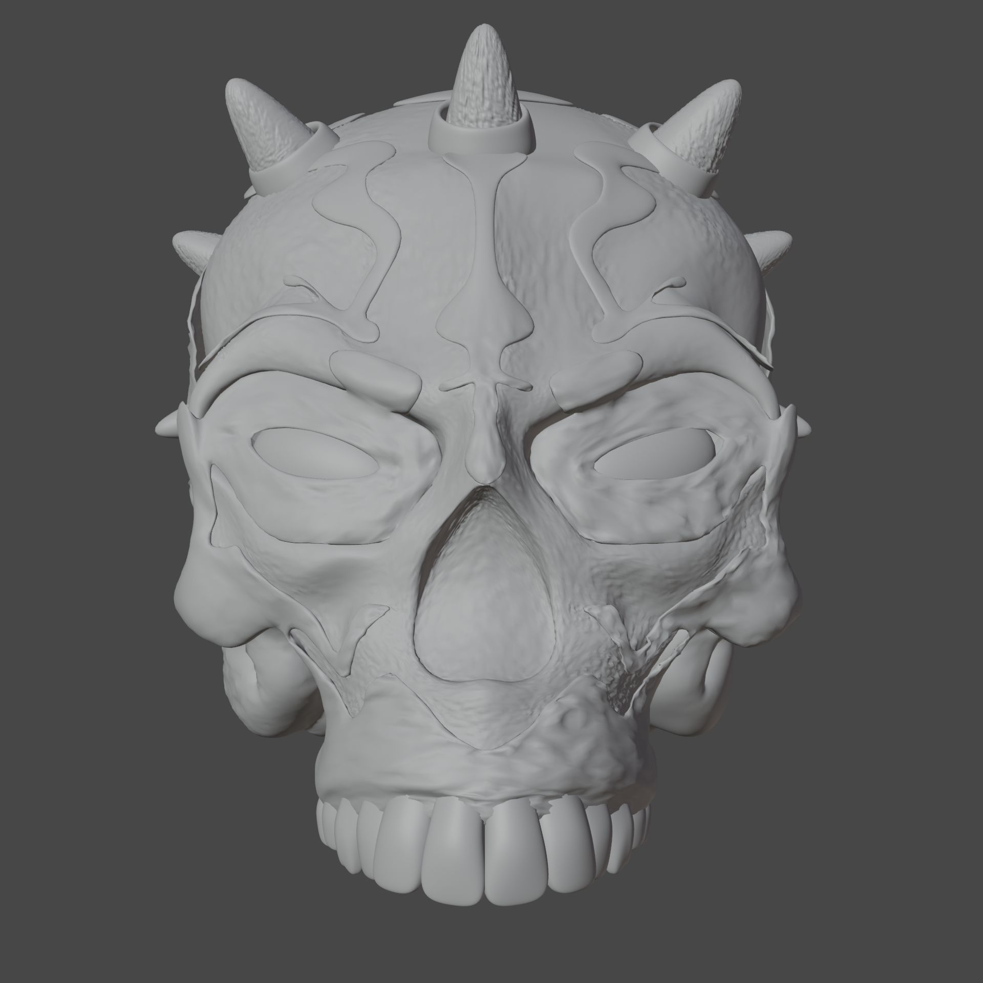 horned skull 3D model | CGTrader