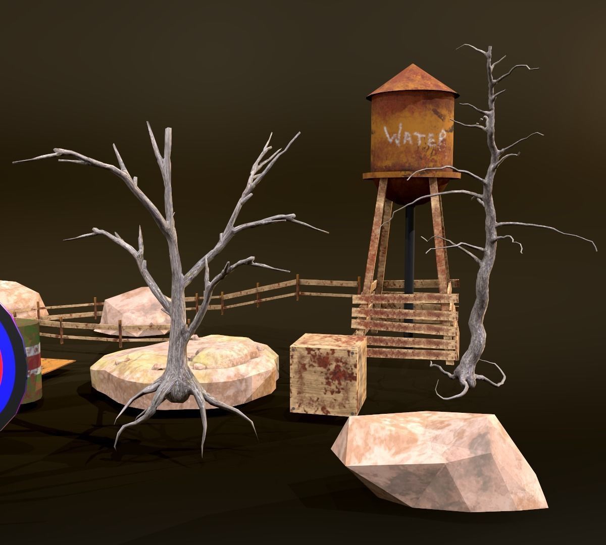 3D model WarZone Environment Bundle VR / AR / low-poly | CGTrader