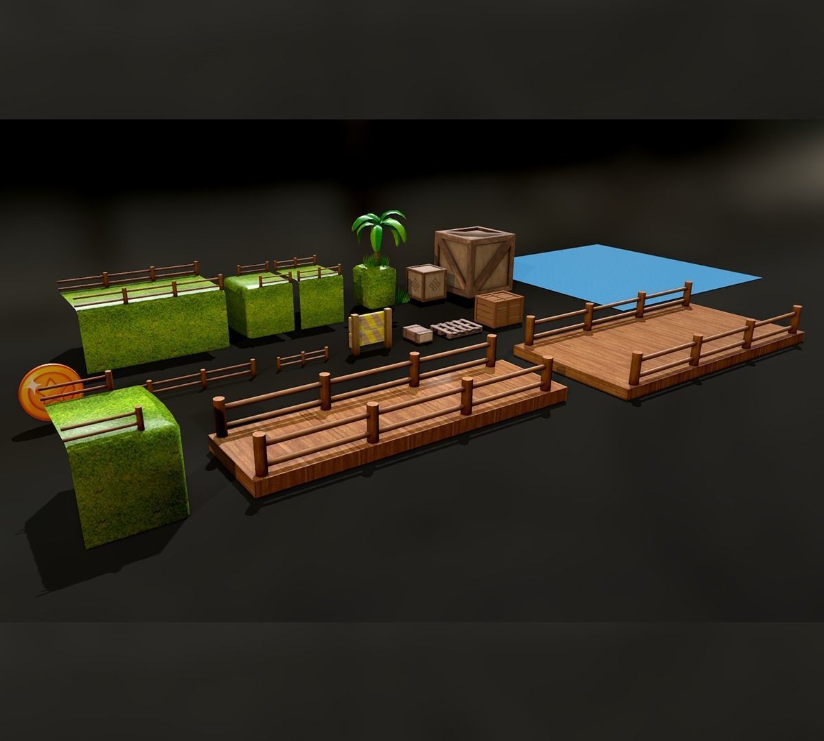 3D model Green Pack VR / AR / low-poly | CGTrader