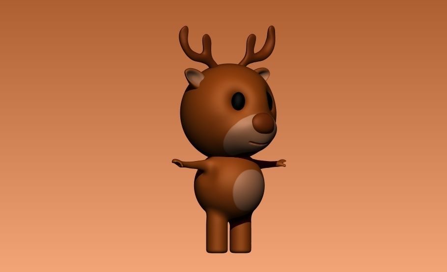 Cartoon Deer 3D model | CGTrader