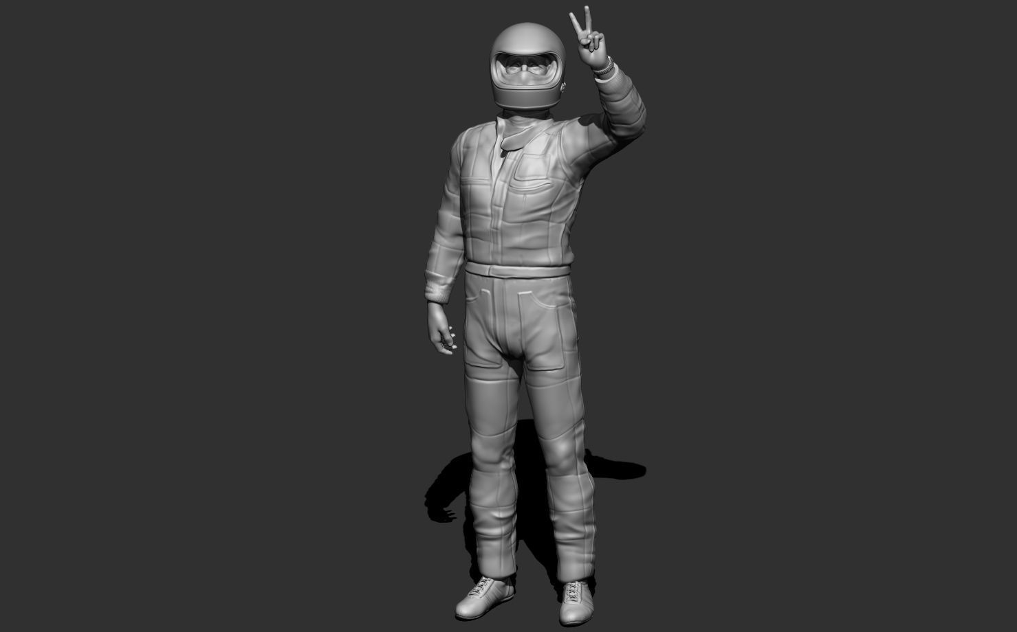 Mario Andretti Racing Driver 3D model 3D printable | CGTrader