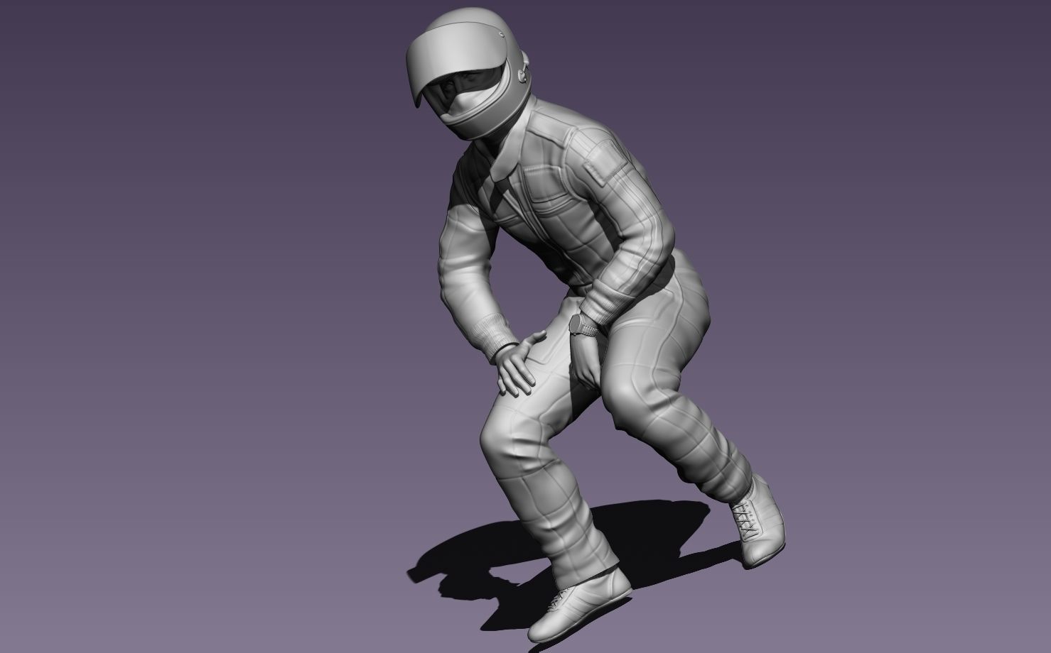 Mario Andretti Racing Driver 3D model 3D printable | CGTrader
